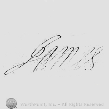 Mark with Signature: James II of England. | #607860