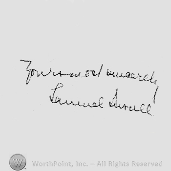 Mark with Signature: Samuel Insull. | #607866