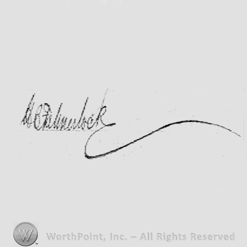 Mark with Signature: Harris Charles Fahnestock. | #607872