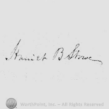 Mark with Signature: Harriet Beecher Stowe. | #607880