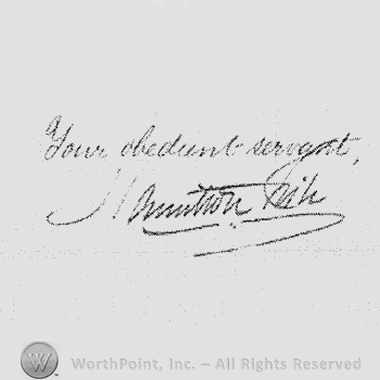 Mark with Signature: Hamilton Fish. | #607884