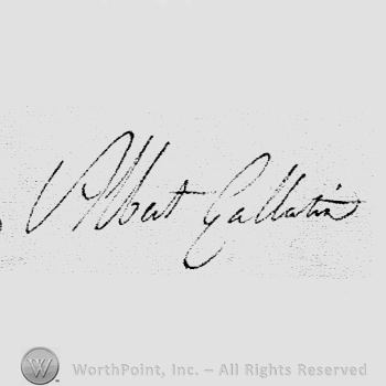 Mark with Signature: Albert Gallatin. | #607885