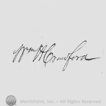 Mark with Signature: William Harris Crawford. | #607889