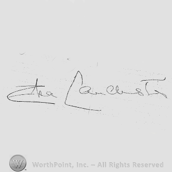 Mark with Signature: Elsa Lanchester. | #607930