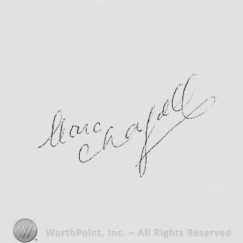 Mark with Signature: Marc Chagall. | #607946