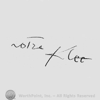 Mark with Signature: Paul Klee. | #607953