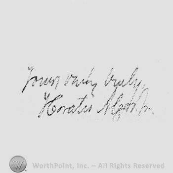 Mark with Signature: Horatio Alger Jr.. | #607955