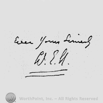 Mark with Signature: William Ernest Henley. | #607966