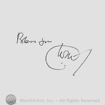 Mark with Signature: William Somerset Maugham. | #607988