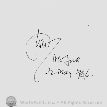 Mark with Signature: William Somerset Maugham. | #607990
