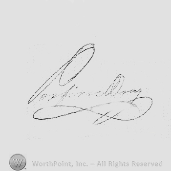Mark with Signature: Porfirio Diaz. | #607992