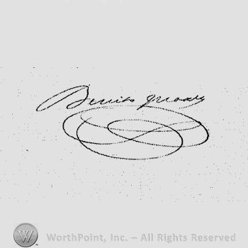 Mark with Signature: Benito Juarez. | #607996
