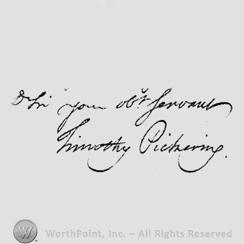 Mark with Signature: Timothy Pickering. | #608001