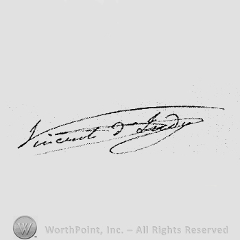 Mark with Signature: Vincent D'Indy. | #608009