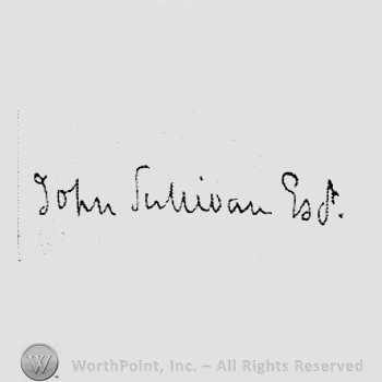 Mark with Signature: John Sullivan. | #608032