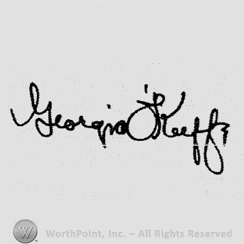 Mark with Signature: Georgia O'Keeffe. | #608038