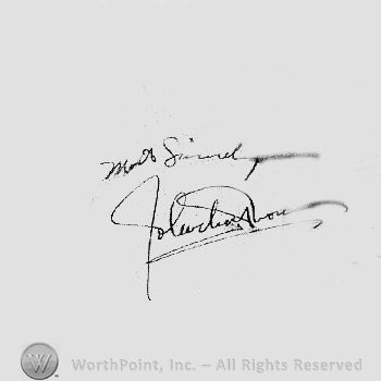 Mark with Signature: John Charles Thomas. | #608045