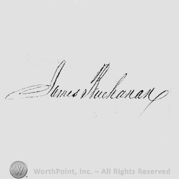 Mark with Signature: James Buchanan. | #608064