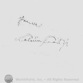 Mark with Signature: Calvin Coolidge. | #608073
