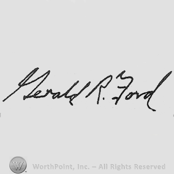 Mark with Signature: Gerald Rudolph Ford Jr. . | #608083