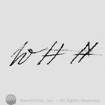 Mark with Signature: William Henry Harrison. | #608105