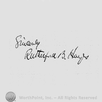 Mark with Signature: Rutherford B. Hayes. | #608107
