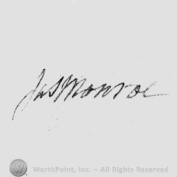 Mark with Signature: Jas. Monroe. | #608123