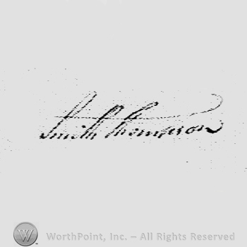 Mark with Signature: Smith Thompson. | #608129