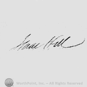 Mark with Signature: Isaac Hill. | #608134