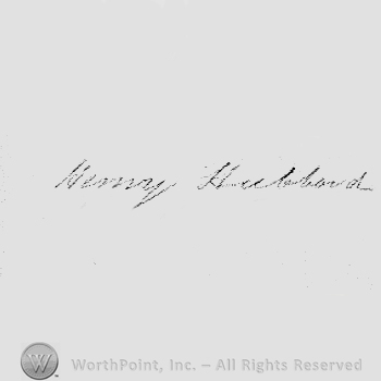 Mark with Signature: Henry Hubbard. | #608137