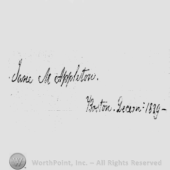 Mark with Signature: Jane Means Appleton Pierce. | #608138