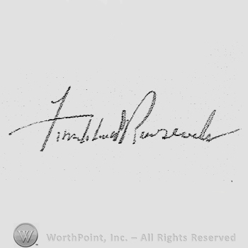 Mark with Signature: Franklin D. Roosevelt. | #608141