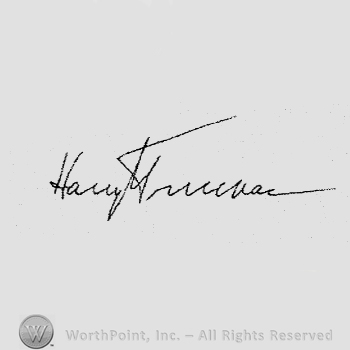 Mark with Signature: Harry S. Truman. | #608162