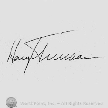Mark with Signature: Harry S. Truman. | #608163