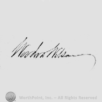 Mark with Signature: Woodrow Wilson. | #608172