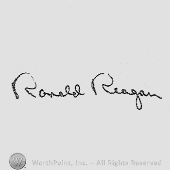 Mark with Signature: Ronald Reagan. | #608180