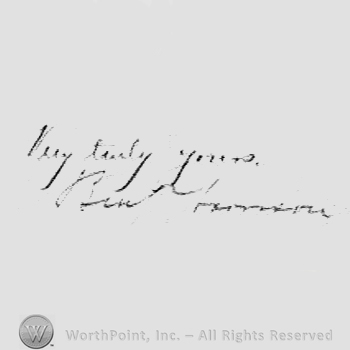 Mark with Signature: Benjamin Harrison. | #608186