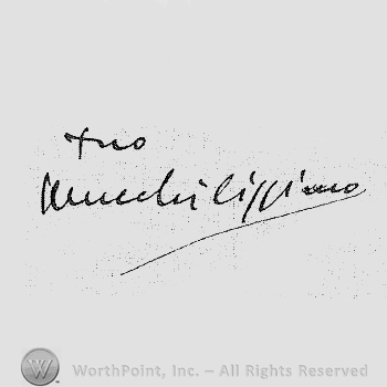 Mark with Signature: Giacomo Puccini. | #608206