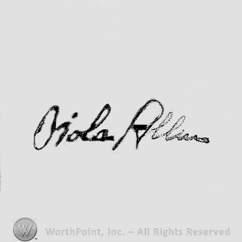 Mark with Signature: Viola Allen. | #608303