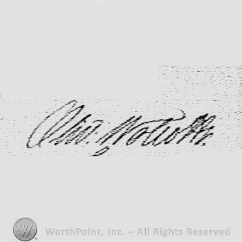 Mark with Signature: Oliver Wolcott Jr.. | #608321