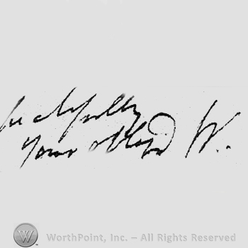 Mark with Signature: William Wordsworth. | #608332