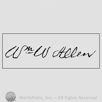 Mark with Signature: William Wirt Allen. | #608862
