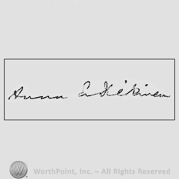 Mark with Signature: Anna E. Dickinson. | #608892