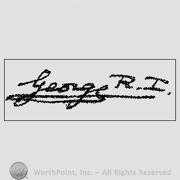 Mark with Signature: George VI. | #608907
