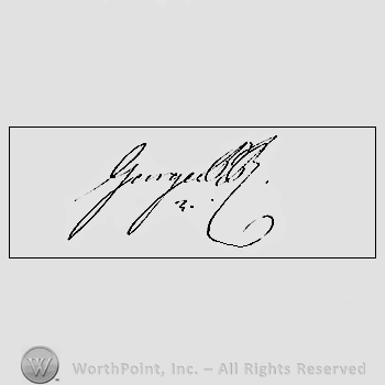 Mark with Signature: George IV. | #608918