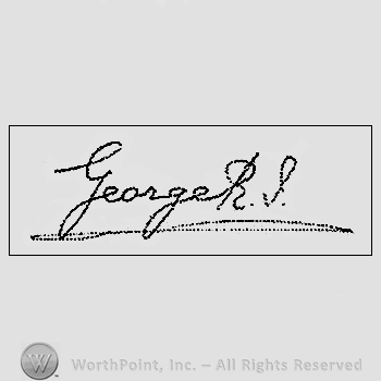 Mark with Signature: George V. | #608919