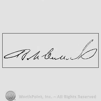 Mark with Signature: Hugh McCulloch. | #608930