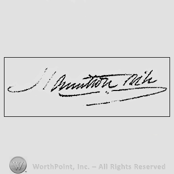 Mark with Signature: Hamilton Fish. | #608937