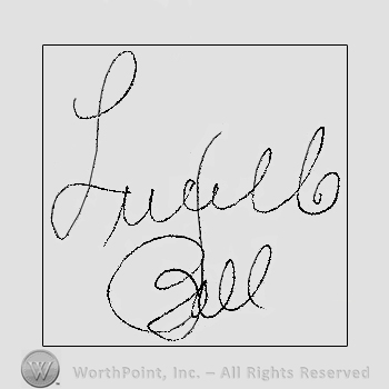 Mark with Signature: Lucille Ball. | #608961