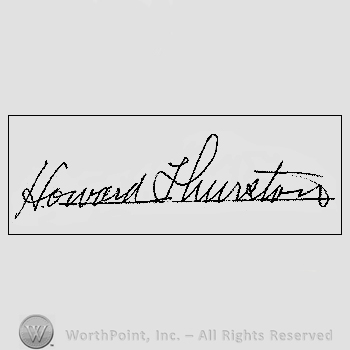 Mark with Signature: Howard Thurston. | #608977